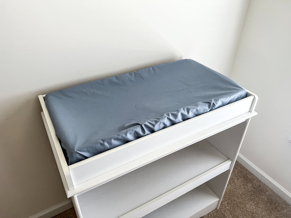Denim Blue Changing Pad Cover – Natural For My Baby